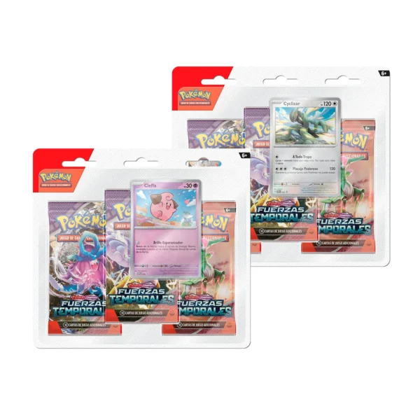 POKEMON TCG BLISTER 3 PACK + 2 CARTAS ESP ESCARLATA Y PURPURA